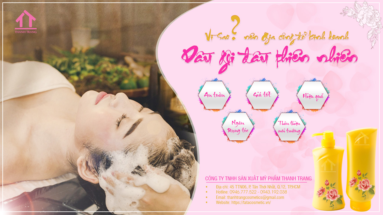 Vì sao nên gia công dầu gội thiên nhiên để kinh doanh?